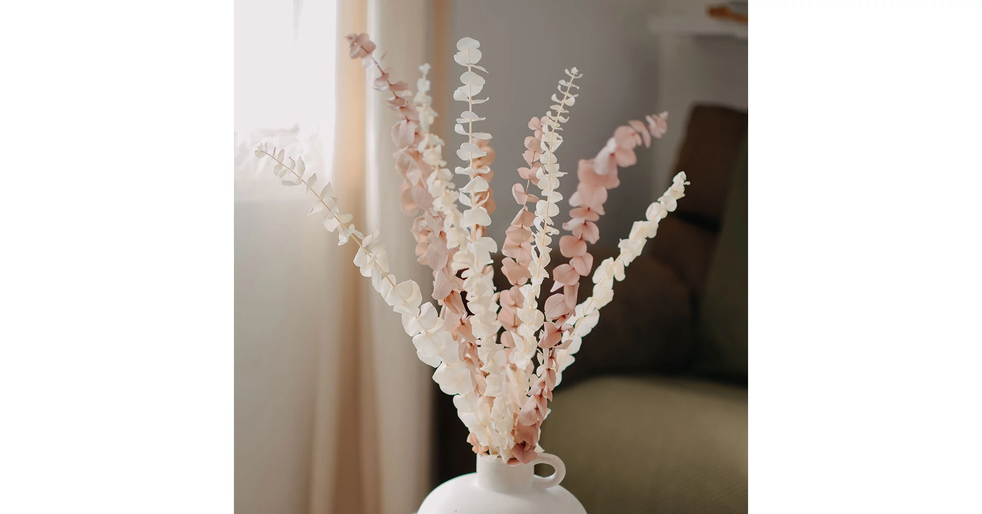 Szárazvirág - eukaliptusz - Baby Blue - preparált - mix - 7.990 Ft